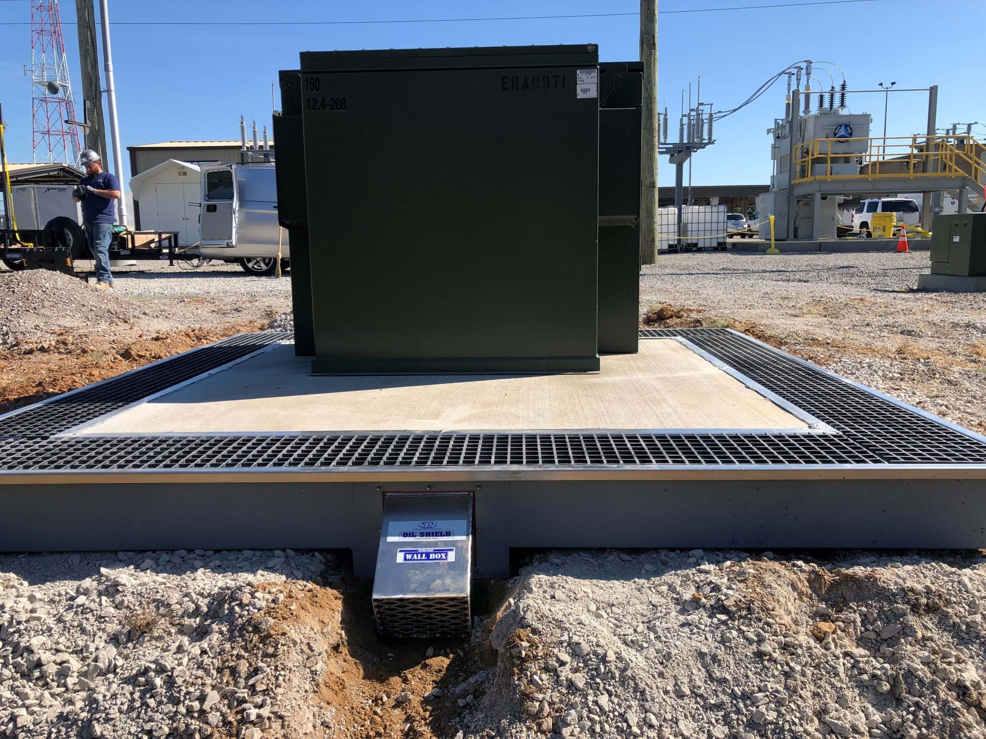 Electrical Transformer Box Oil Containment Shield™ | SPI
